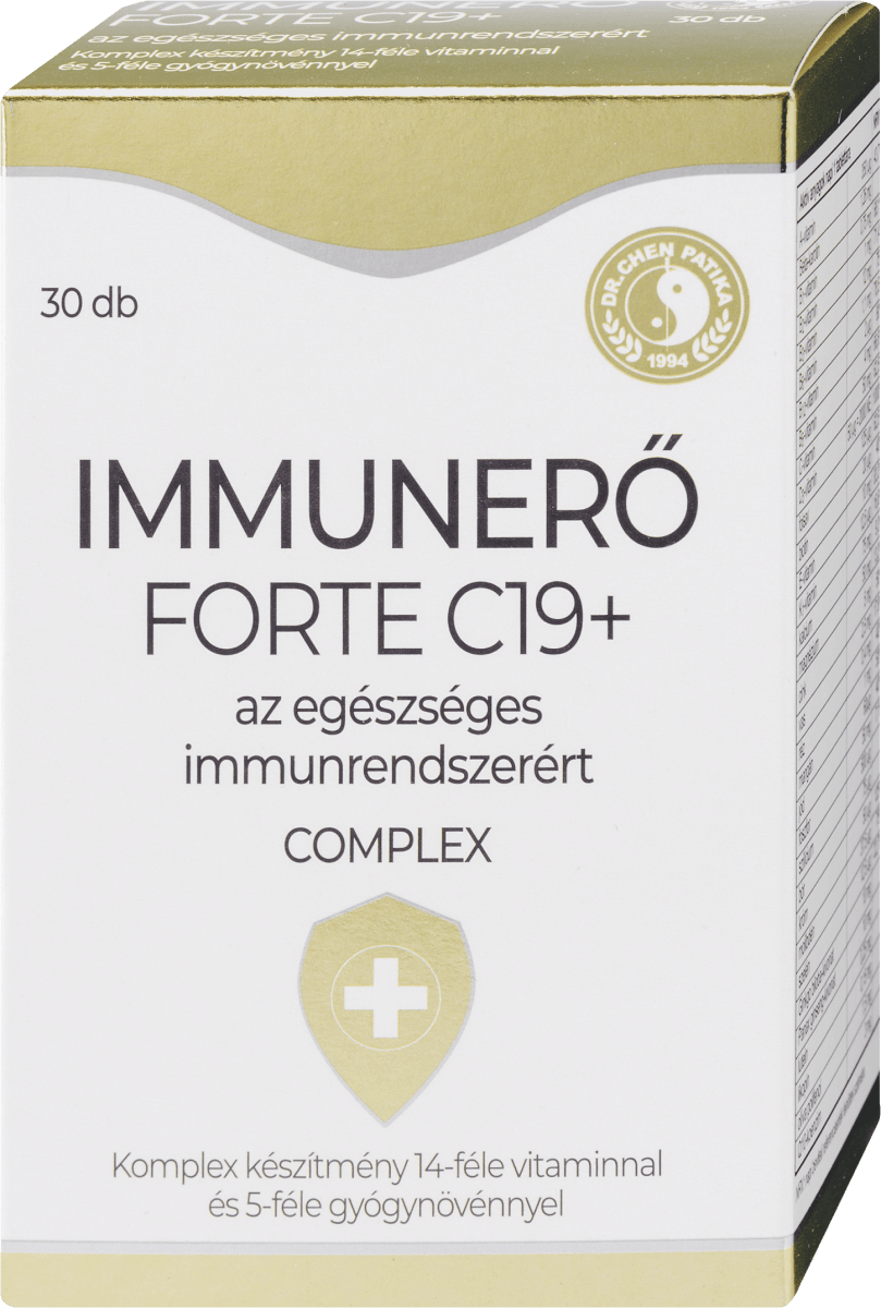 DR CHEN PATIKA Immunerő Forte C19+ tabletta, 30 db | dm.hu