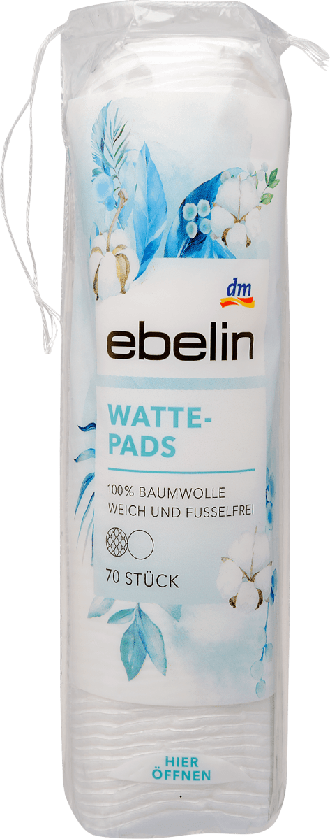 ebelin Vattakorong 100% pamutból, 70 db | dm.hu