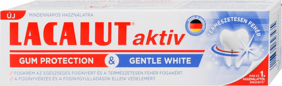 Lacalut Fogkrém aktiv gum protection & gentle white, 75 ml | dm.hu