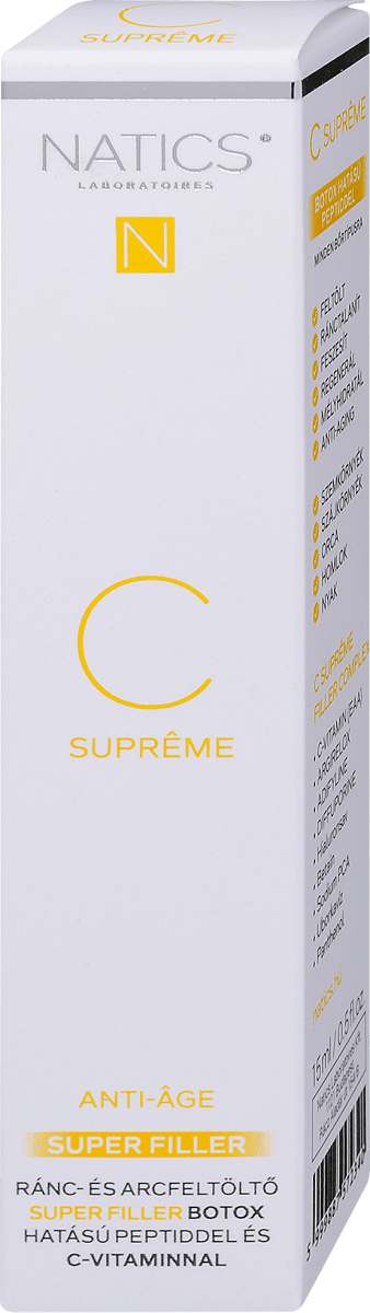 Natics Ránc- és arcfeltöltő super filler C SUPRÊME, 15 ml | dm.hu