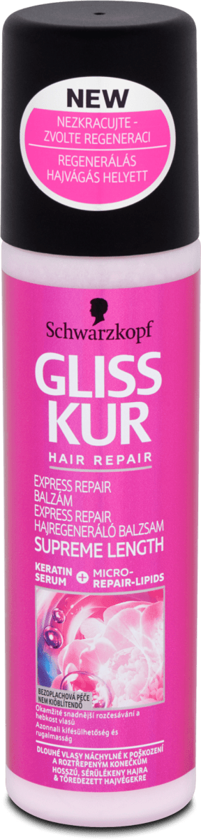 Schwarzkopf GLISS Supreme Length Express regenerator za kosu u spreju ...