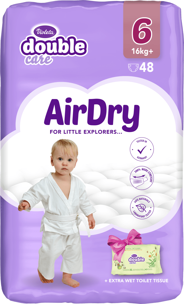 Violeta double care pelene 6 junior plus (16+ kg), 48 kom. | dm ...