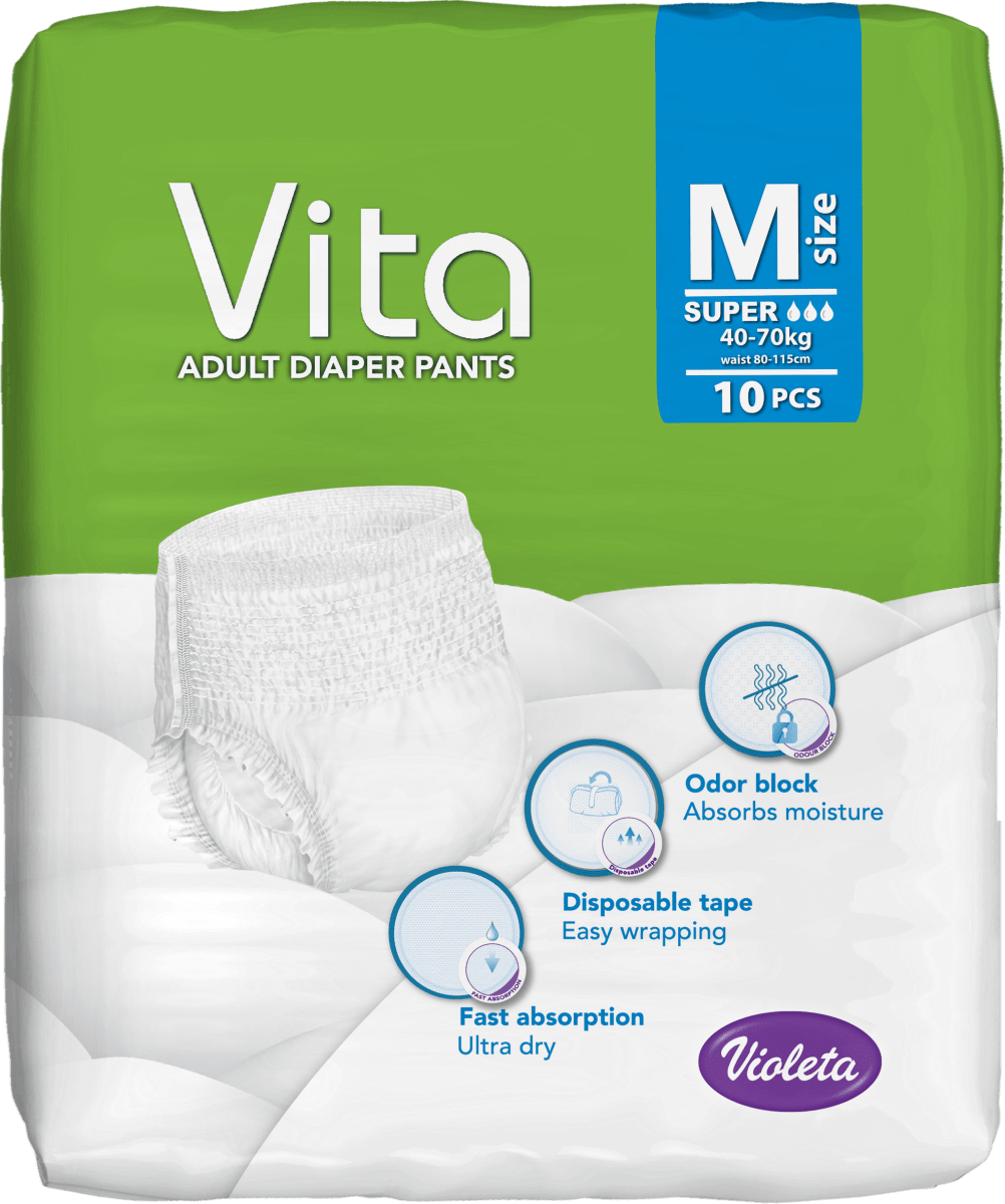 Violeta Vita pelene - gaćice za odrasle - M, 10 kom. | dm-drogeriemarkt.ba