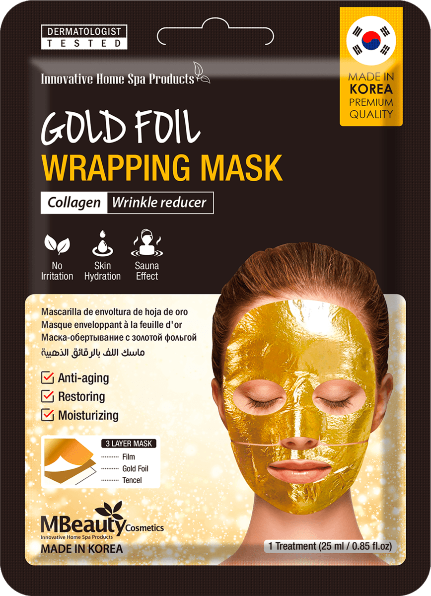 MBeauty Gold Foil maska za lice, 1 kom. | dm-drogeriemarkt.ba