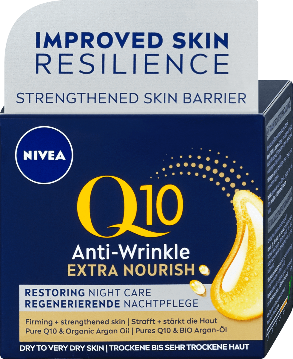 NIVEA Q10 Power noćna krema za lice – arganovo ulje, 50 ml | dm-drogeriemarkt.ba
