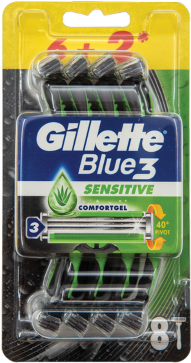 Gillette Blue3 Sensitive jednokratni brijači, 8 kom. | dm-drogeriemarkt.ba