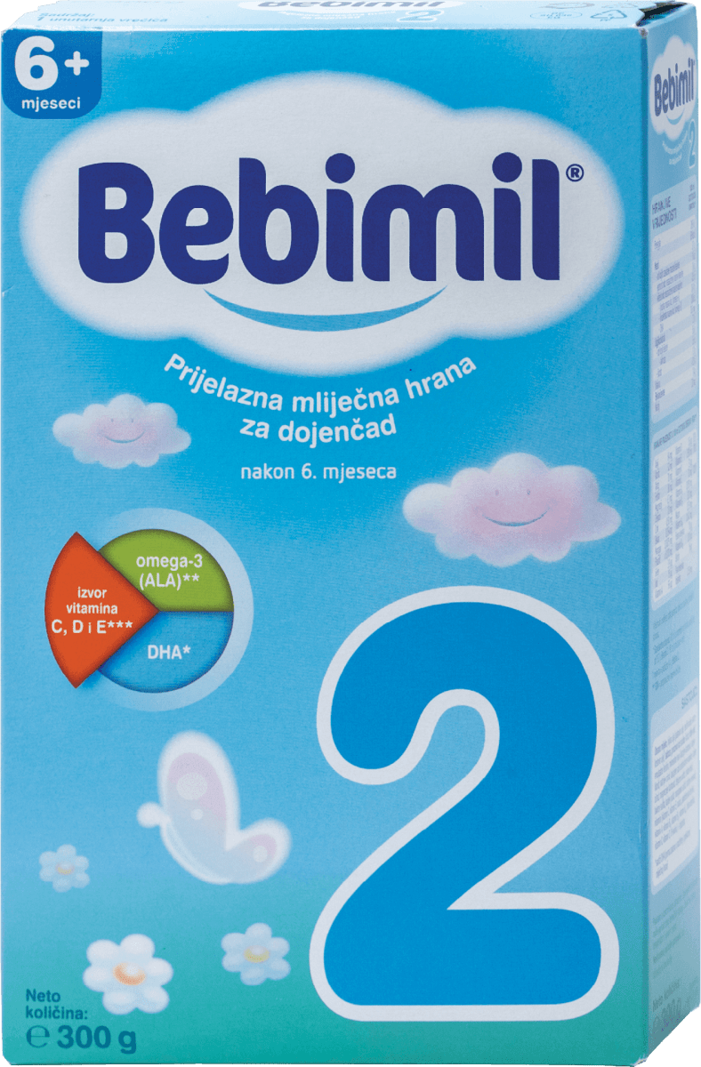 Bebimil Mliječna formula 2, 6+ mj., 300 g trajno povoljna online ...