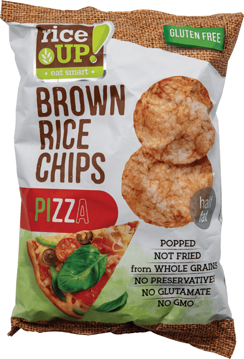 Rice Up! Brown rice hrskavi čips sa okusom pizze, 60 g | dm ...