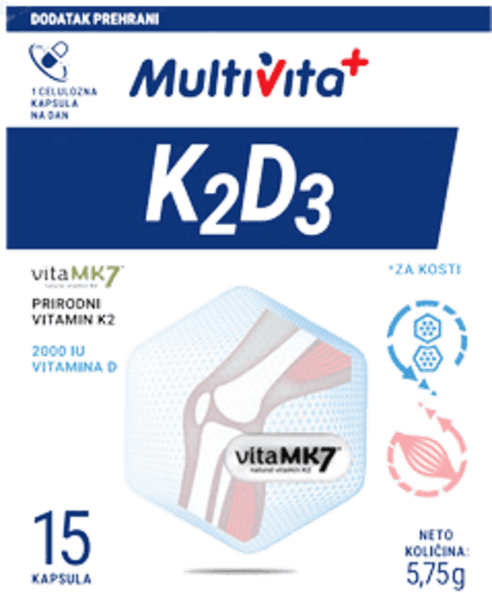 Multivita K2D3 kapsule, 15 kom. | dm-drogeriemarkt.ba
