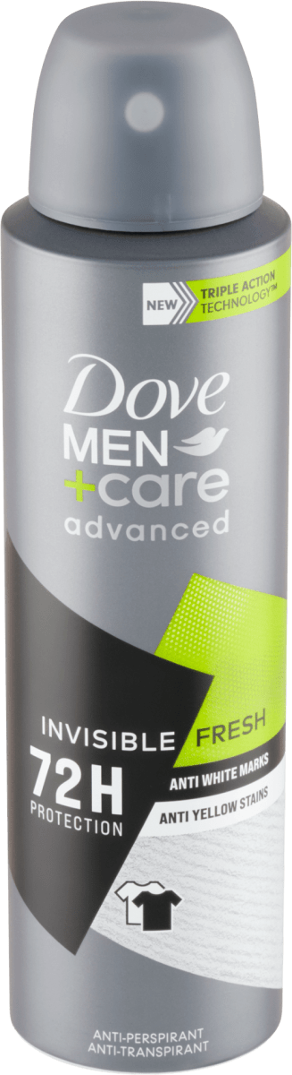 Dove Men+Care advanced antiperspirant sprej Invisible Fresh 72H, 150 ml ...
