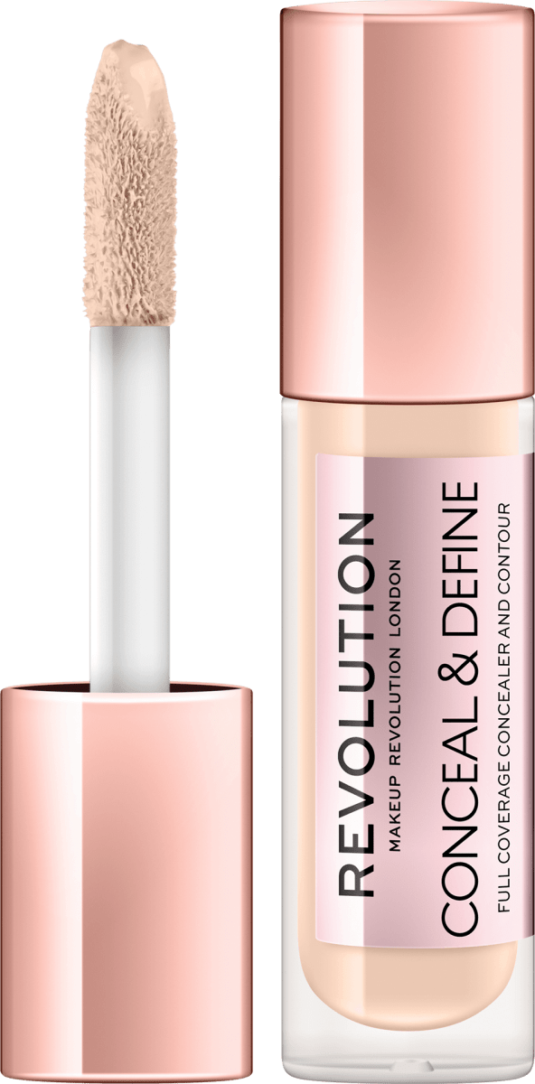 MAKEUP REVOLUTION Conceal & Define tečni korektor – C2, 4 g trajno ...