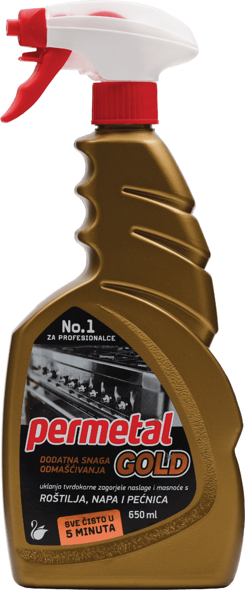permetal Gold sredstvo za čišćenje roštilja i pećnica, 650 ml trajno ...