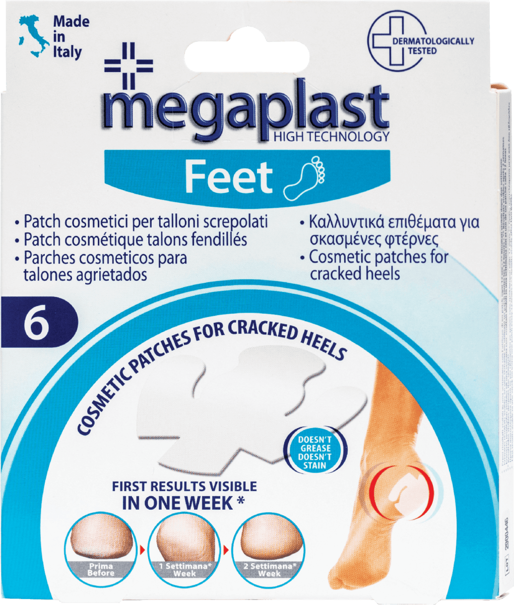 megaplast Flasteri za ispucale pete, 6 kom. trajno povoljna online ...