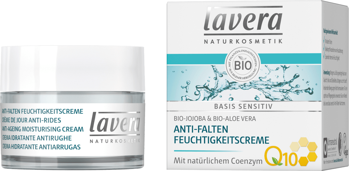 lavera Gesichtscreme Basis Sensitiv mit Bio-Aloe Vera & Coenzym Q10, 50 ml dauerhaft günstig ...