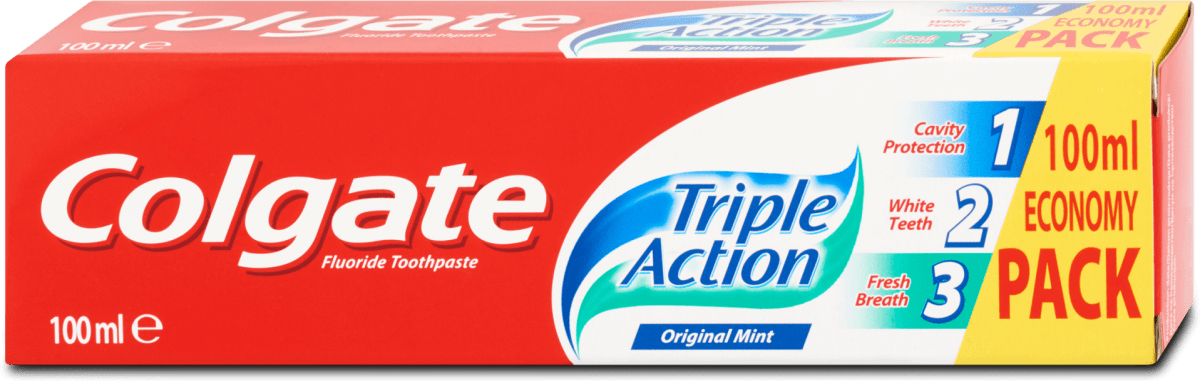 Colgate Pastă de dinți Triple Action, 100 ml | dm.ro