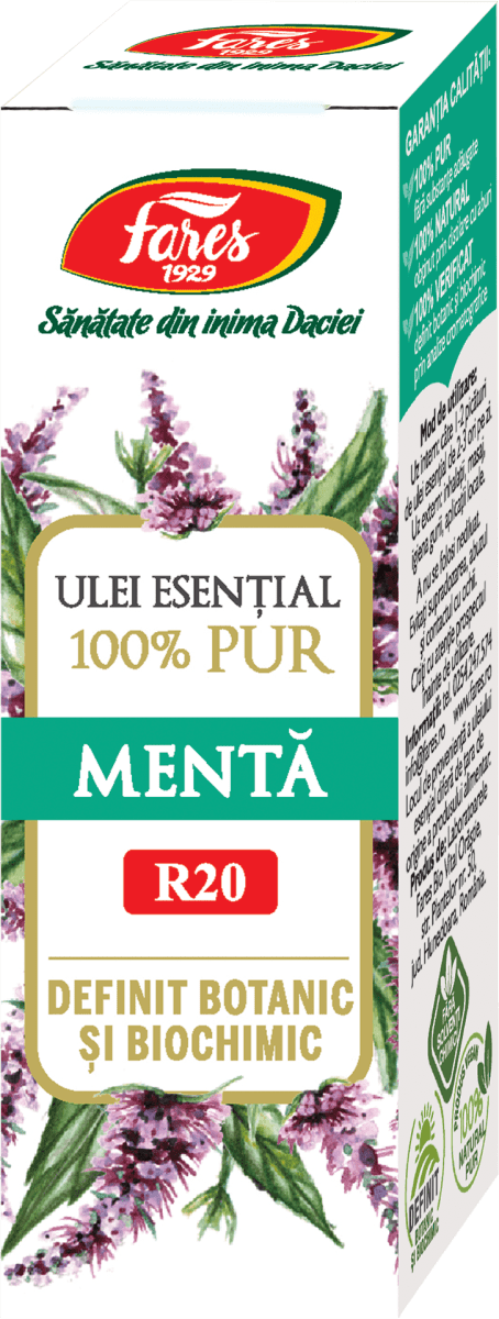 Fares Ulei esențial de mentă, 10 ml | dm.ro