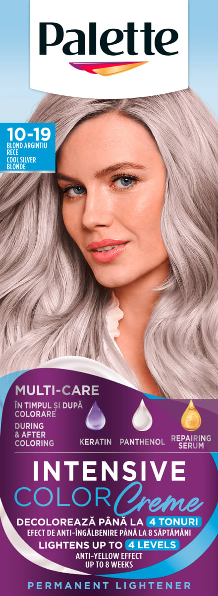 Palette Intensive Color Creme Vopsea permanentă 10-19 Blond Argintiu ...