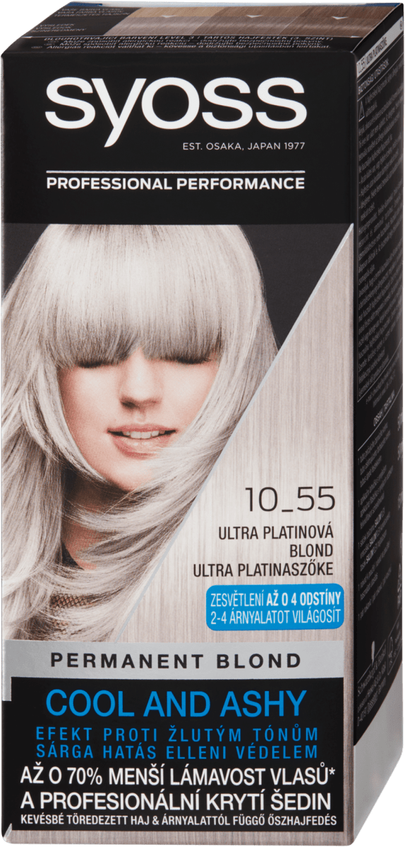 syoss barva na vlasy Blond Cool Blonds10-55 Ultra platinová blond, 1 ks ...