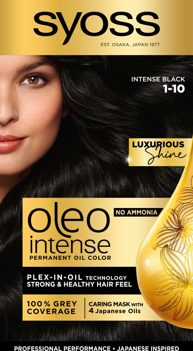 syoss Oleo Intense Vopsea de păr permanentă fara amoniac 1-10, 1 buc | dm.ro