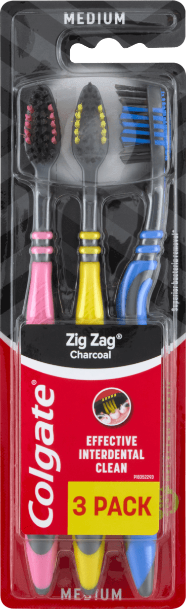 Colgate Fogkefe zig-zag charocal trio (többféle), 3 db | dm.hu