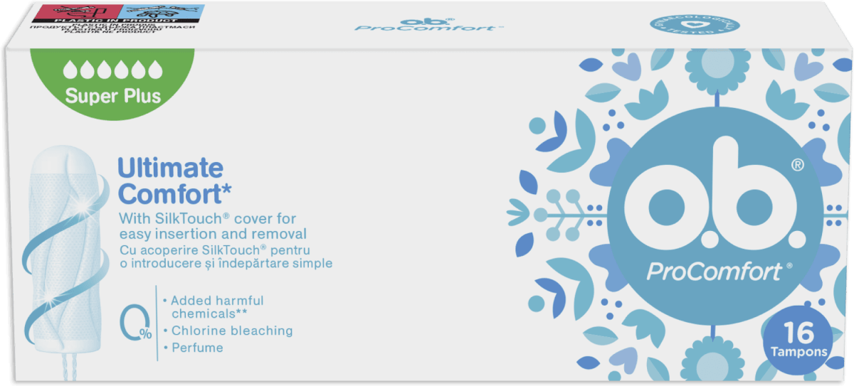 o.b. O.B Procomfort Super Plus, 16 buc cumpără întotdeauna ieftin pe online | dm.ro