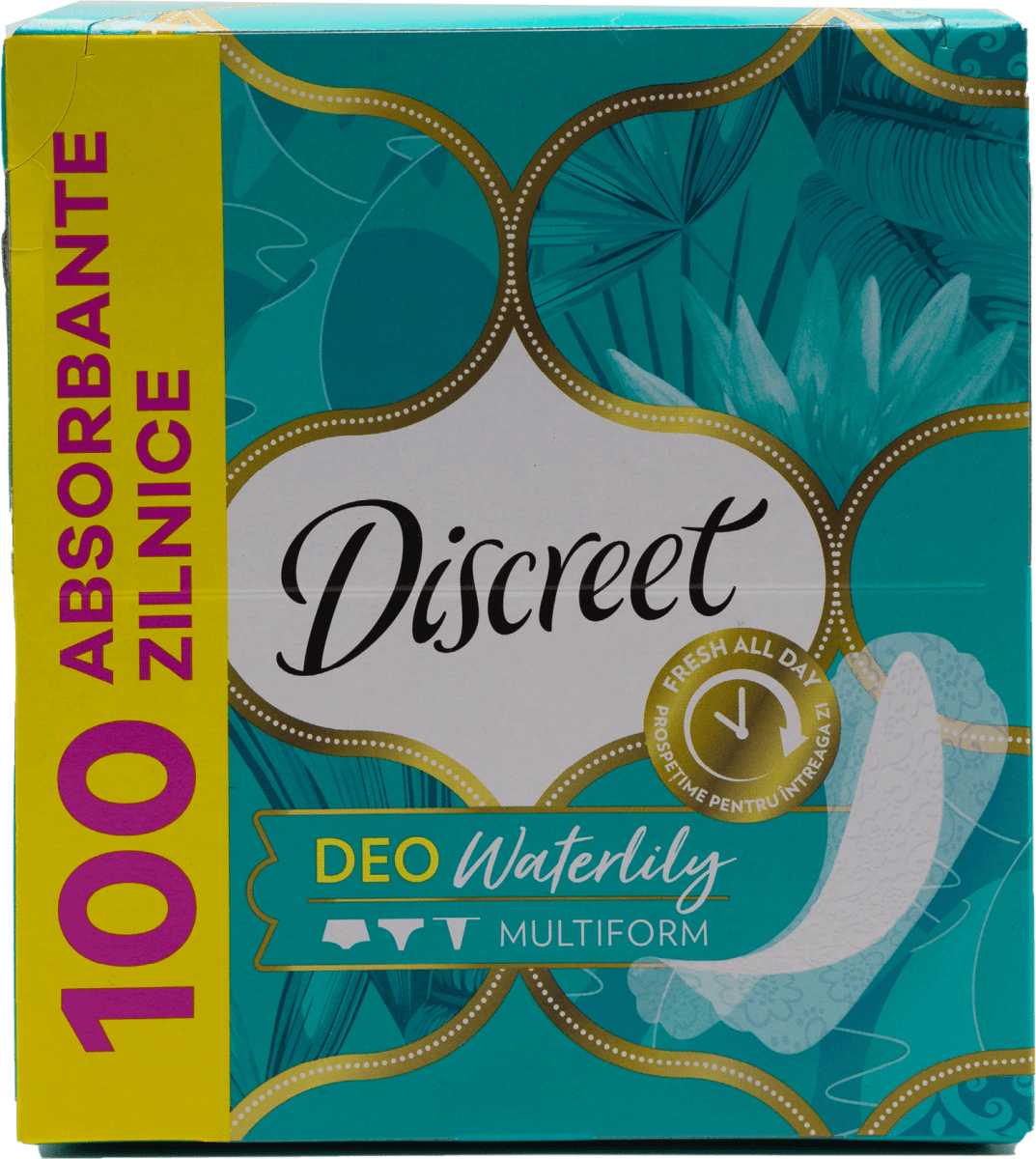 Discreet Absorbante zilnice Multiform Waterlily, 100 buc cumpără ...