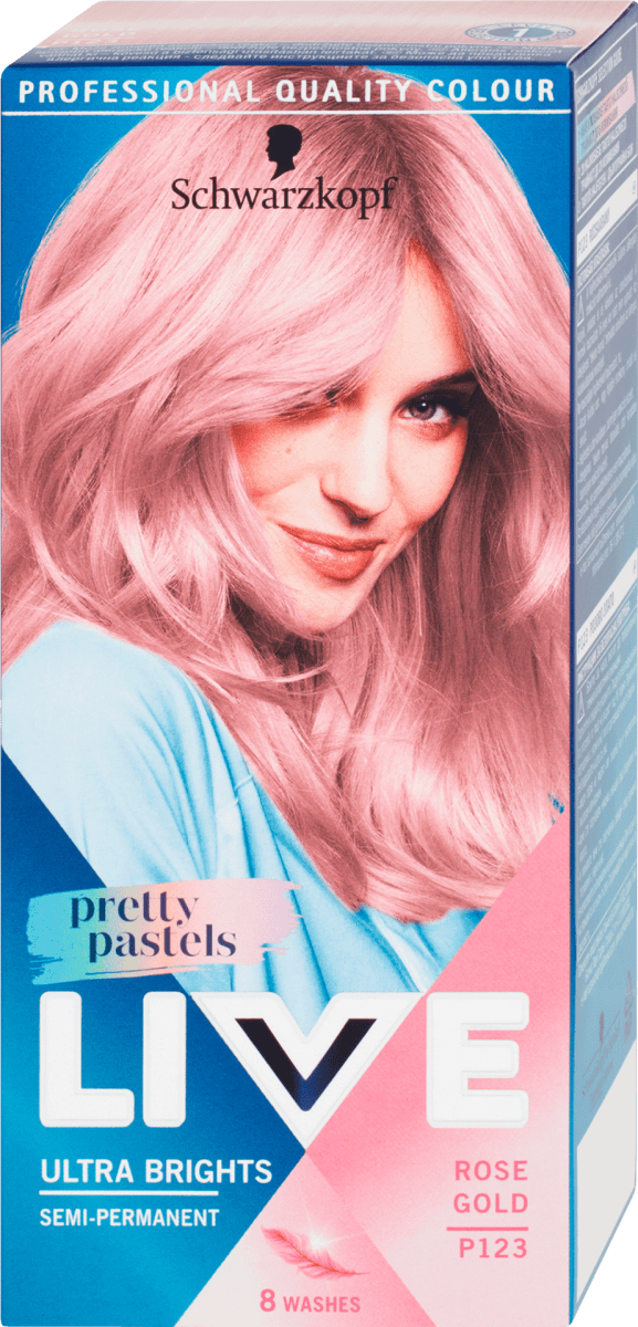 Schwarzkopf Live Vopsea de păr semipermanentă P12 Rose Gold, 80 g | dm.ro