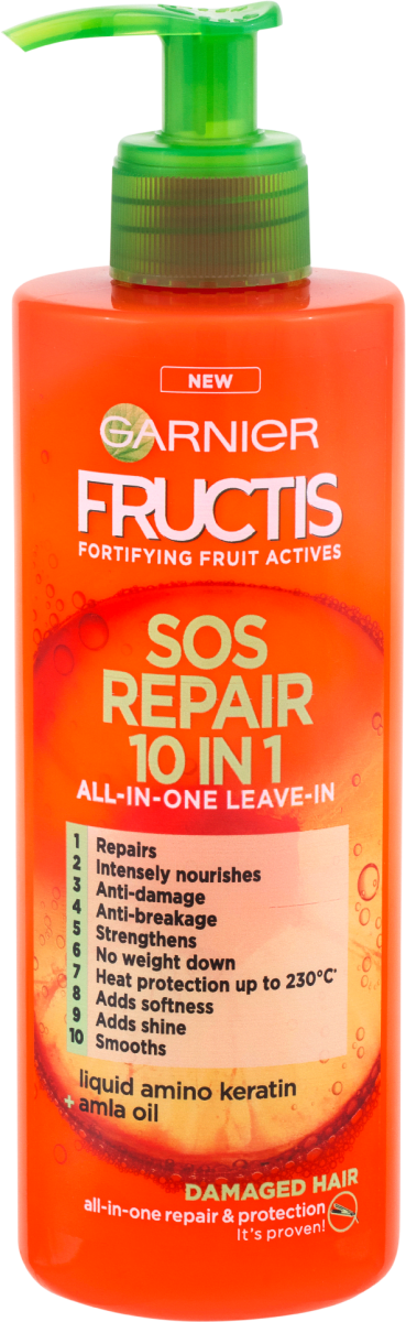 GARNIER FRUCTIS SOS Repair 10 u 1 krema za oštećenu kosu, 400 ml trajno ...