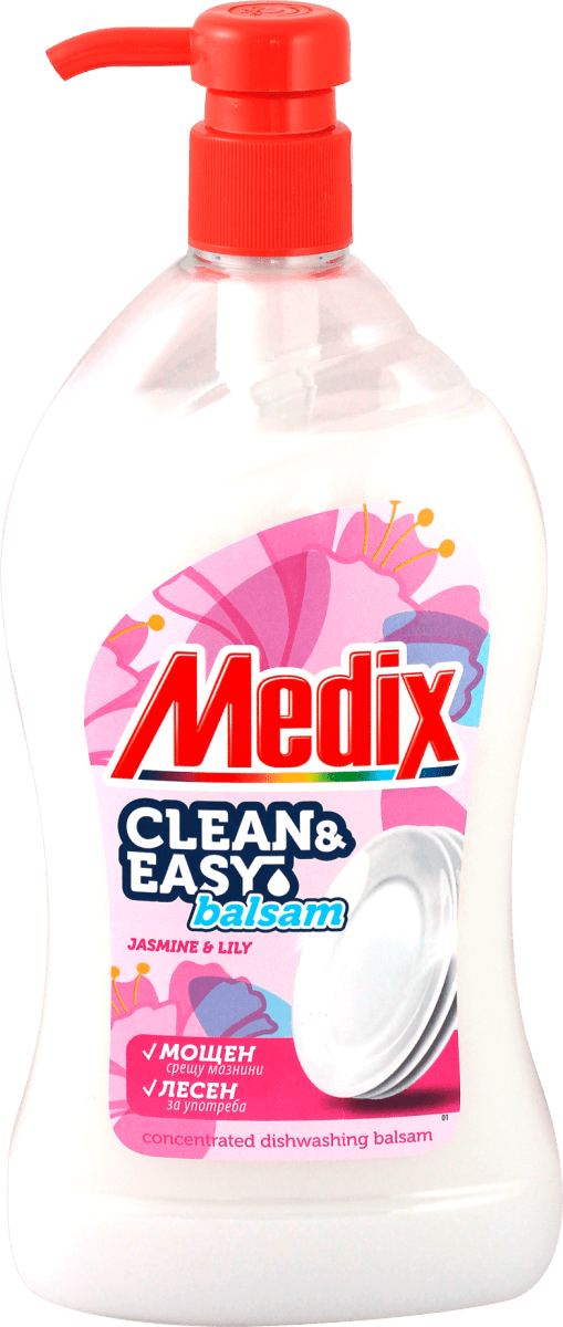 Medix Гел за съдове с помпа Jasmine & Lily, 800 ml Пазарувайте трайно изгодно онлайн | dm България