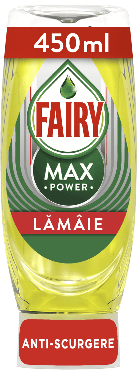 FAIRY Препарат за съдове Max Power Lemon, 450 ml Пазарувайте трайно ...