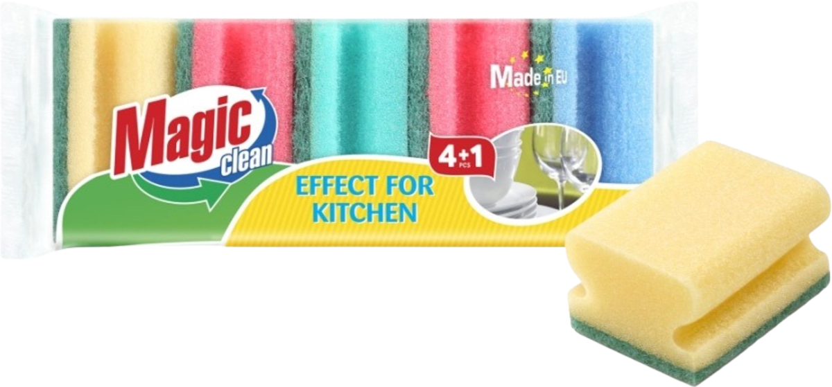 Magic Clean Домакински гъби за съдове 5 бр Dm България
