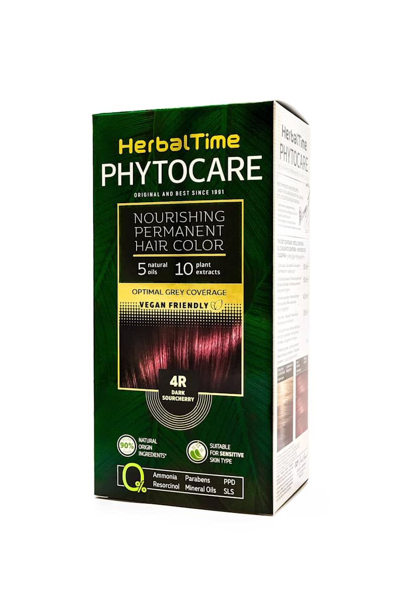 Herbal Тime Боя за коса Phytocare - Nr. 4R Тъмна вишна, 1 бр. Пазарувайте трайно изгодно онлайн ...