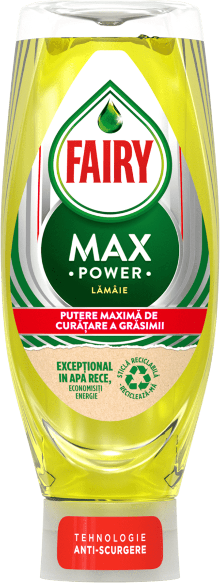 FAIRY Препарат за съдове Max Power Lemon, 650 ml Пазарувайте трайно ...