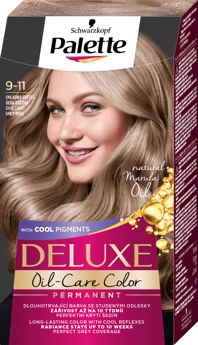 Palette Deluxe Tartós hajfesték, hűvös világosszürke rózsa 9-11, 1 db ...