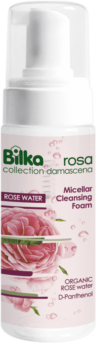 Bilka Измиваща пяна за лице Rose Water, 140 ml Пазарувай трайно изгодно онлайн