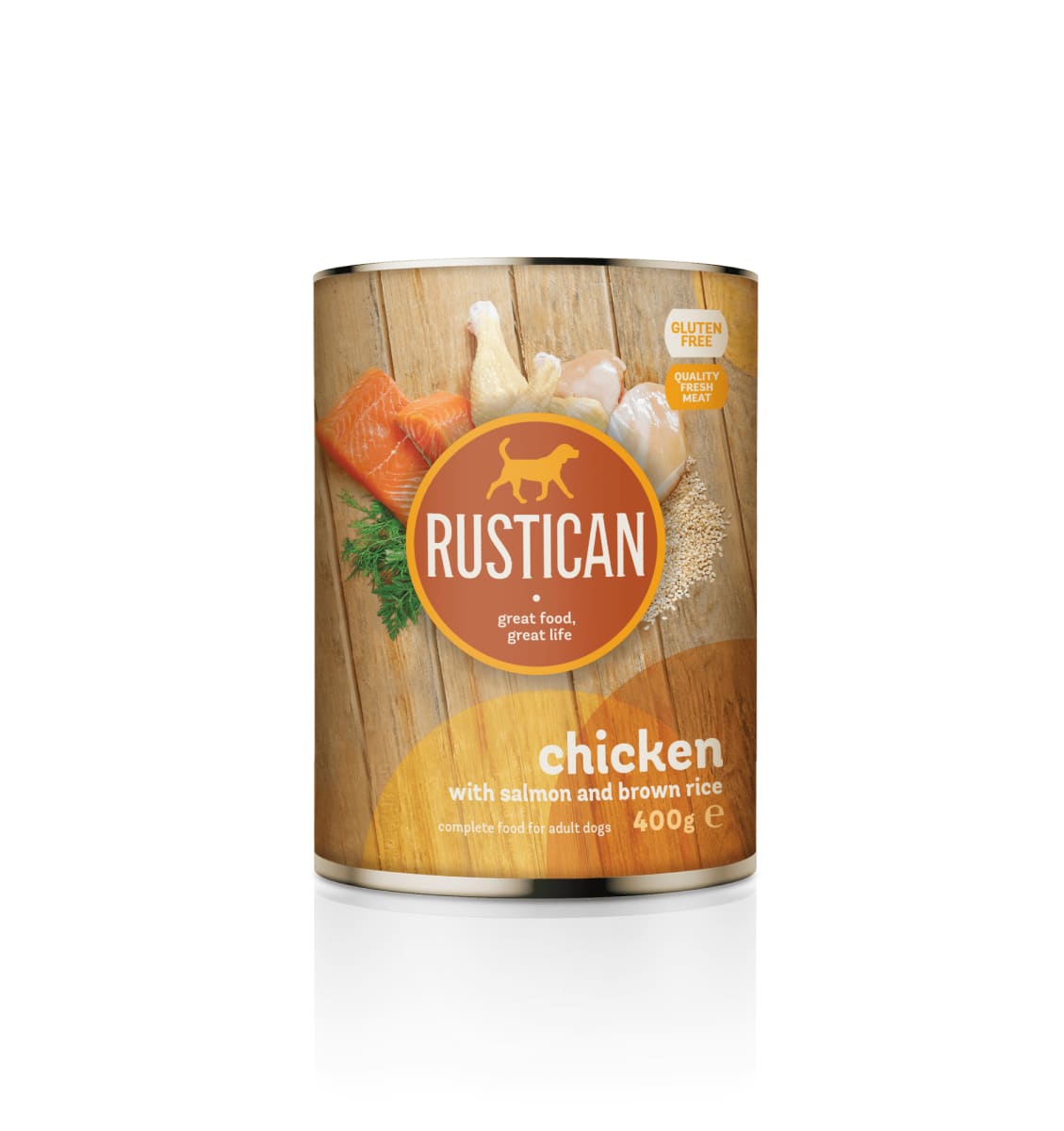 RUSTICAN Храна за кучета с пилешко, 400 g Пазарувайте трайно изгодно ...