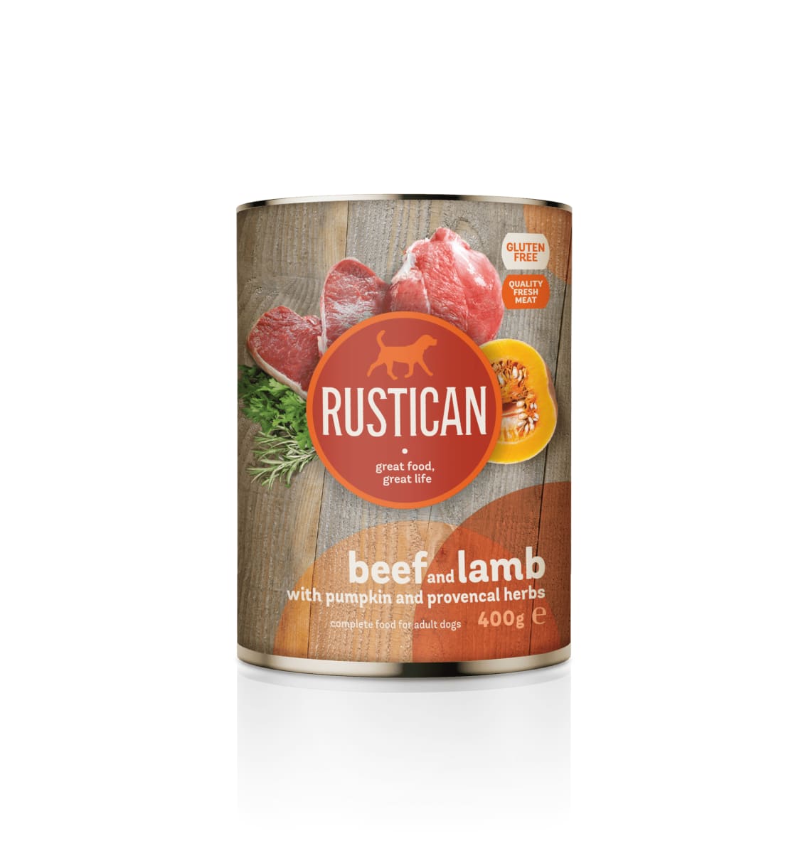RUSTICAN Храна за кучета с говеждо и агнешко, 400 g Пазарувайте трайно ...
