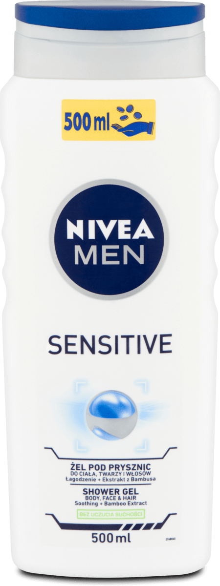 NIVEA MEN Tusfürdő Sensitive, 500 ml | dm.hu