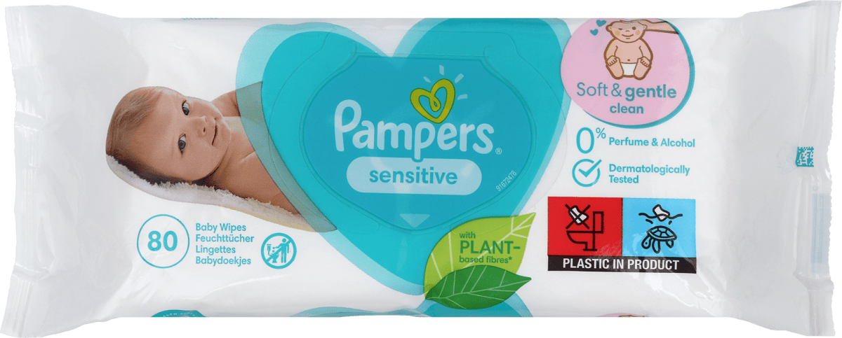 Pampers sensitive vlažne maramice, 80 kom. | dm.hr