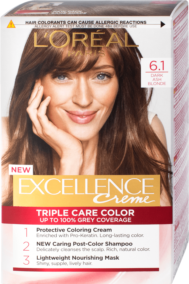 L'ORÉAL PARIS EXCELLENCE CREME Boja za kosu - 6.1 Dark Ash Blonde, 1 ...