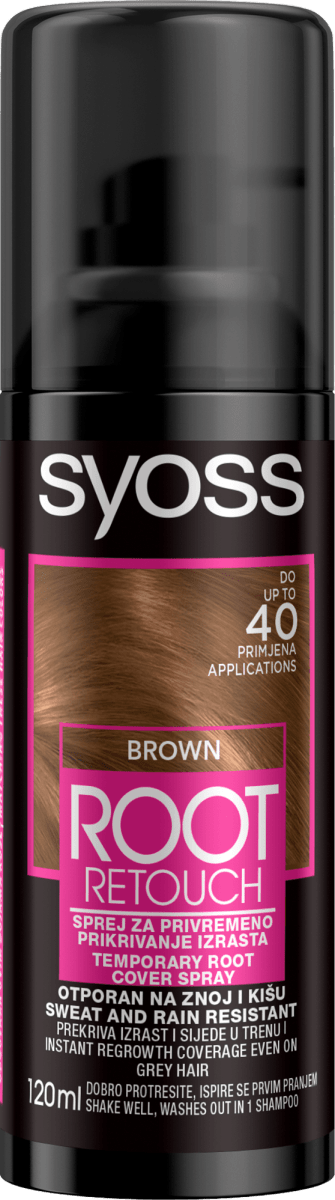 syoss Root Retoucher – smeđa, 120 ml | dm.hr