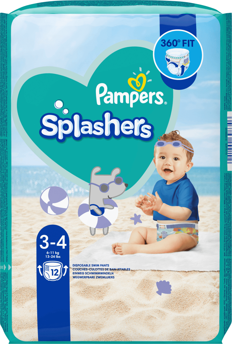 Pampers Jednokratne pelene za kupanje vel. 3-4 (6-11 kg), 12 kom. | dm ...
