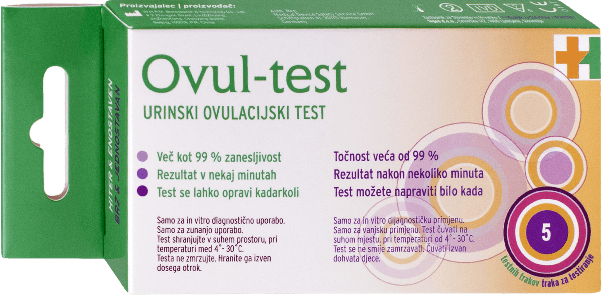 Ovul-test Urinski ovulacijski test, 5 kom. | dm.hr