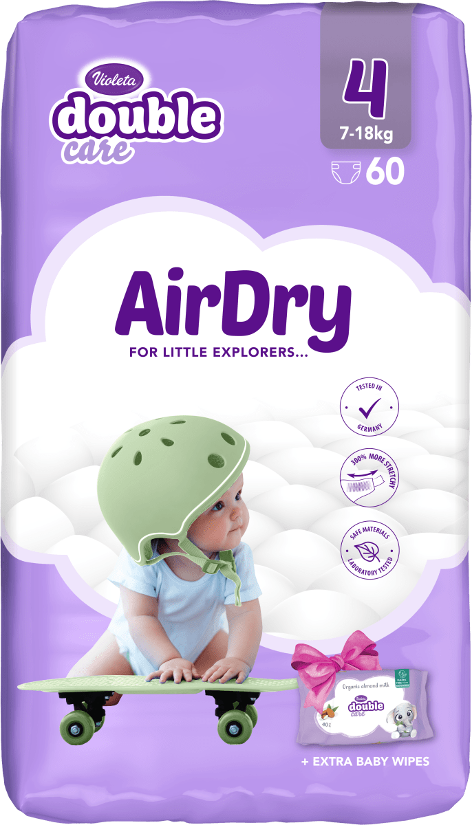 Violeta double care pelene 4 maxi (7 – 18 kg), 60 kom. | dm ...