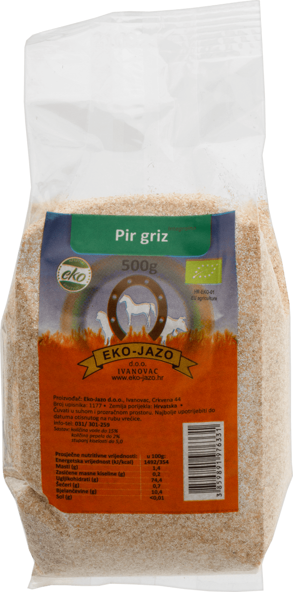 EKO-JAZO Pir griz integralni, 500 g | dm.hr