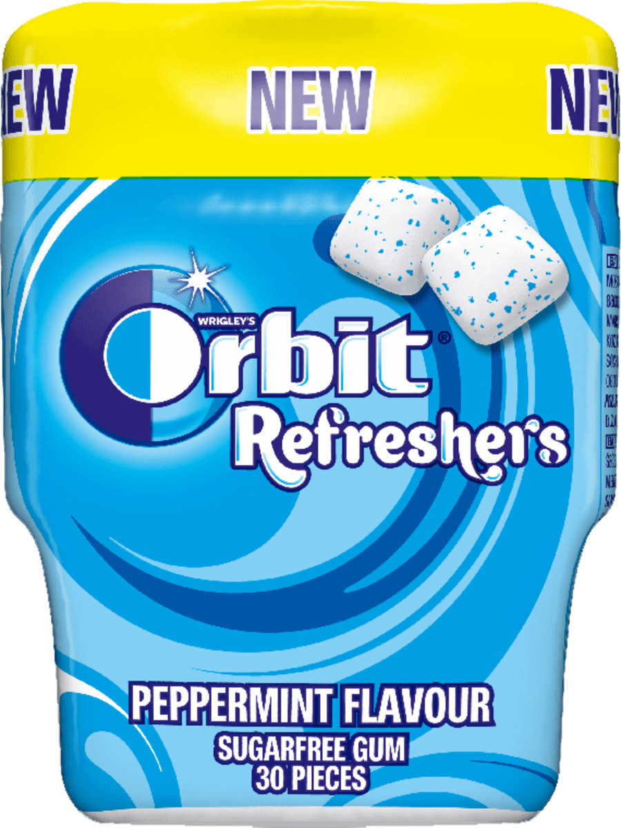 Orbit Orbit Refreshers žvakaće gume Peppermint, 30 kom., 67 g | dm.hr
