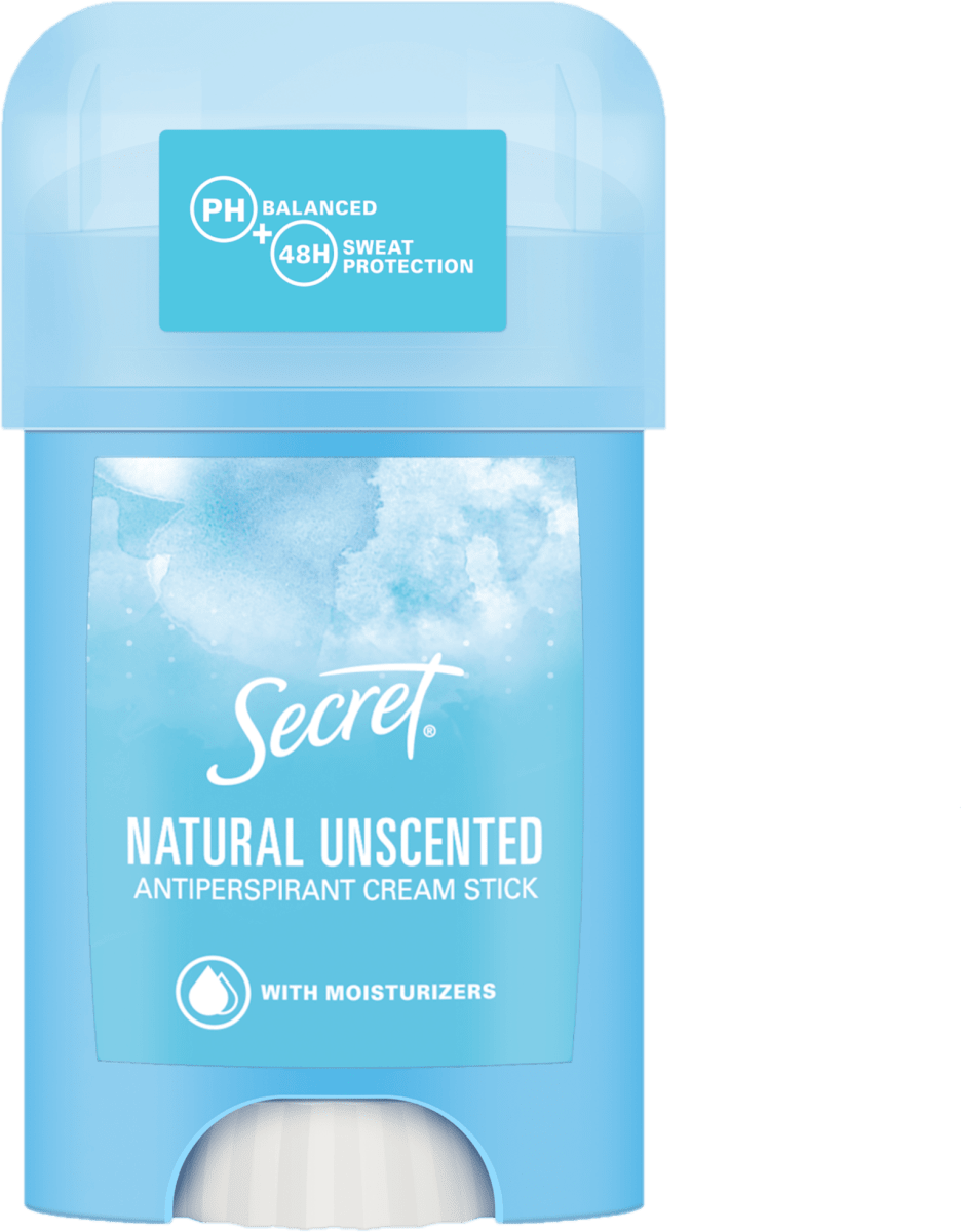 Secret Deo stift Natural Unscented, 40 ml | dm.hu