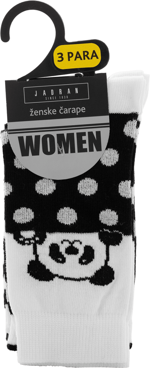 JADRAN ČARAPE Women ženske čarape Walk, veličina 36 – 38 – Panda, 3 ...