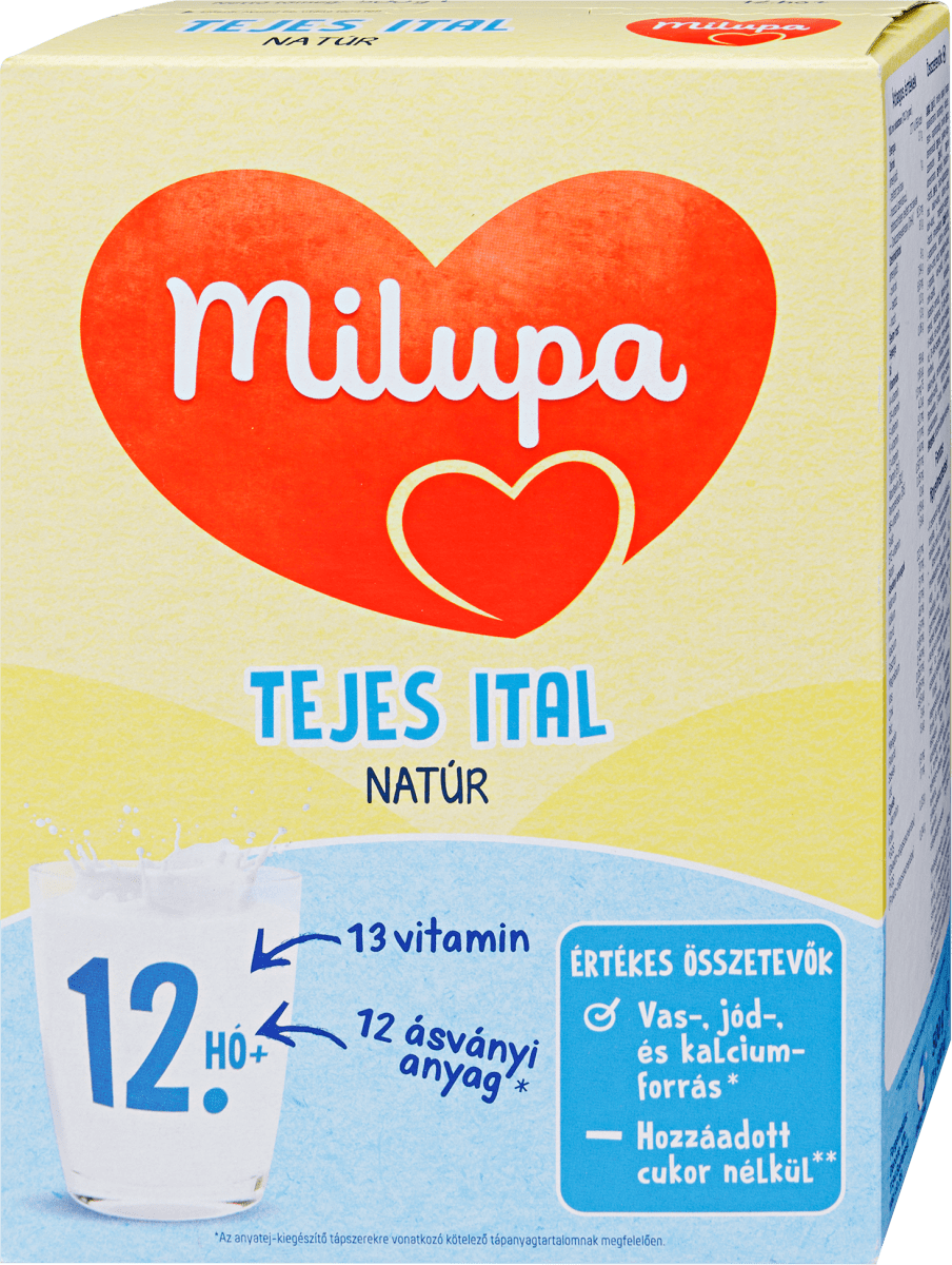 Milupa Tejes ital anyatej-kiegészítő tápszer 12.hónapos kortól, natúr ...