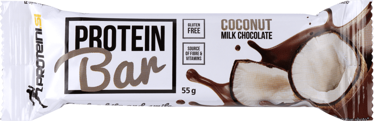 proteini.si Proteinska pločica - kokos, 55 g | dm.hr
